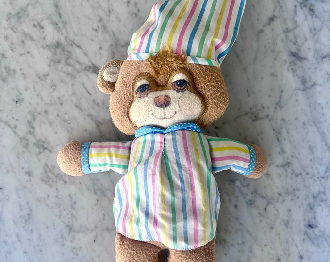 Vintage 1986 Fisher Price Teddy Beddy Bear Sleepy Plush Toy - Etsy