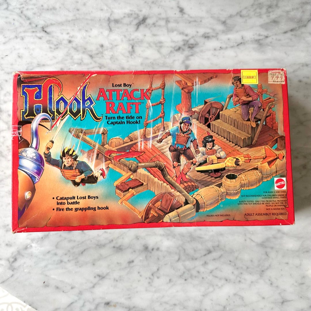 Vintage 1991 Mattel Hook Lost Boys Attack Raft Playset-new in Box - Etsy