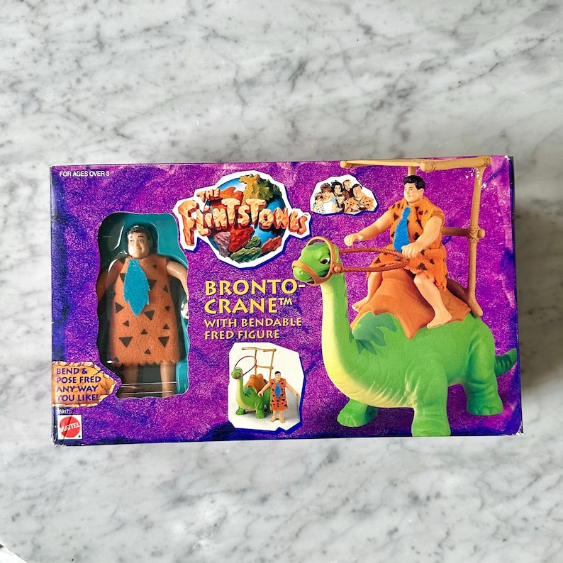 Vintage Mattel 1993 the Flintstones Movie Bronto Crane New in Box - Etsy