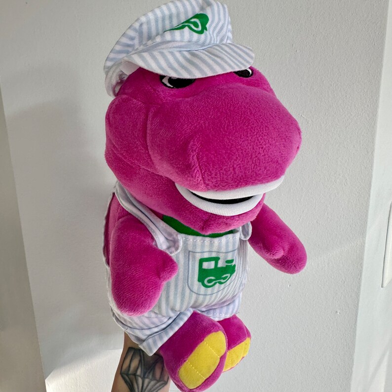 Fisher Price Train Conductor Barney Plush 12 - Etsy