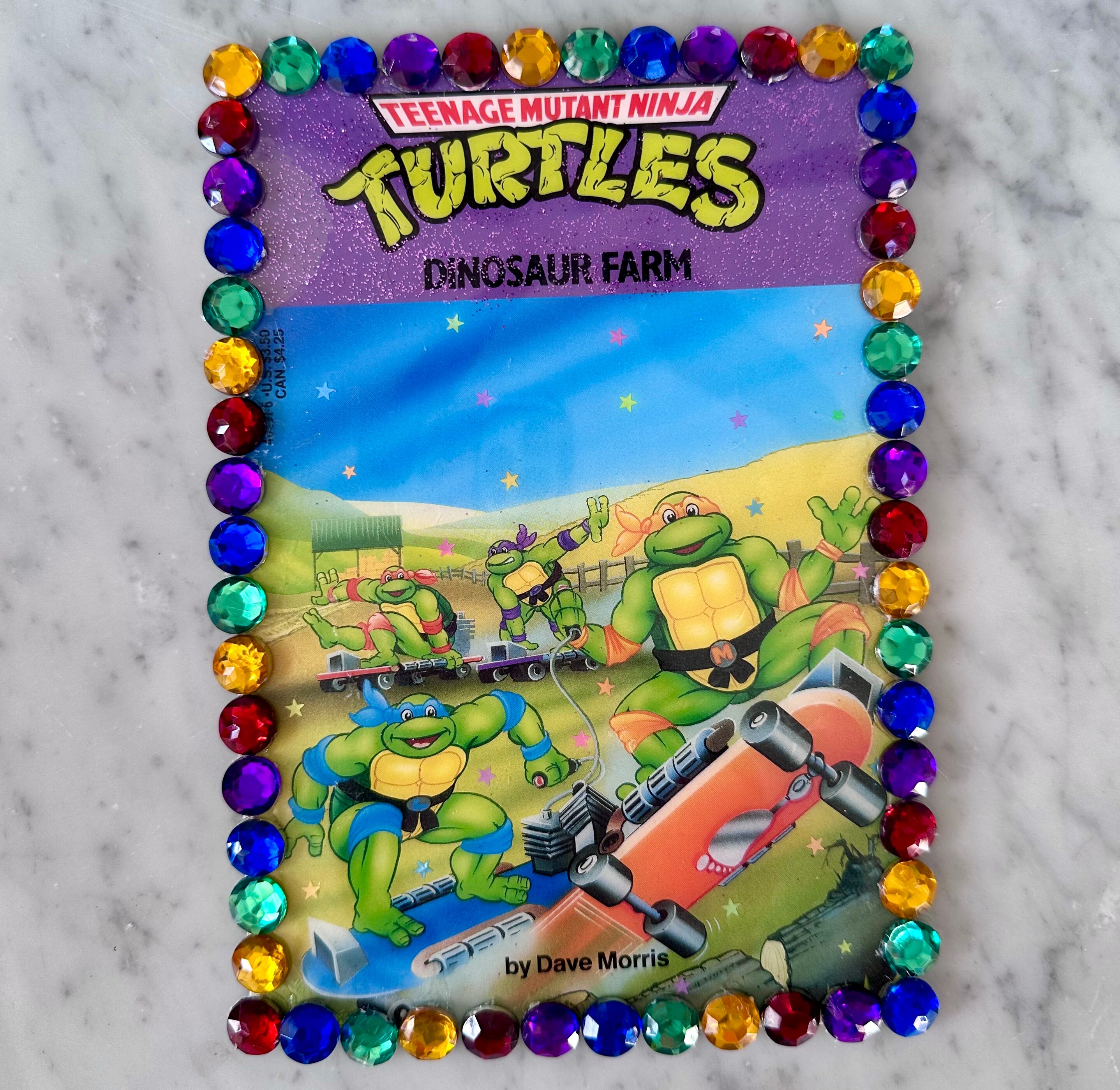 Vintage 80s Teenage Mutant Ninja Turtles Book Cover Resin Wall Art - Etsy