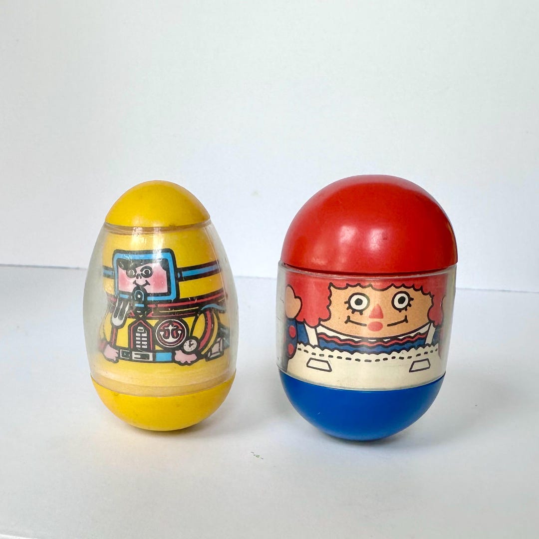 Vintage 1970’s Raggedy Ann and Scuba Peelable Weeble Wobbles Toy Lot - Etsy