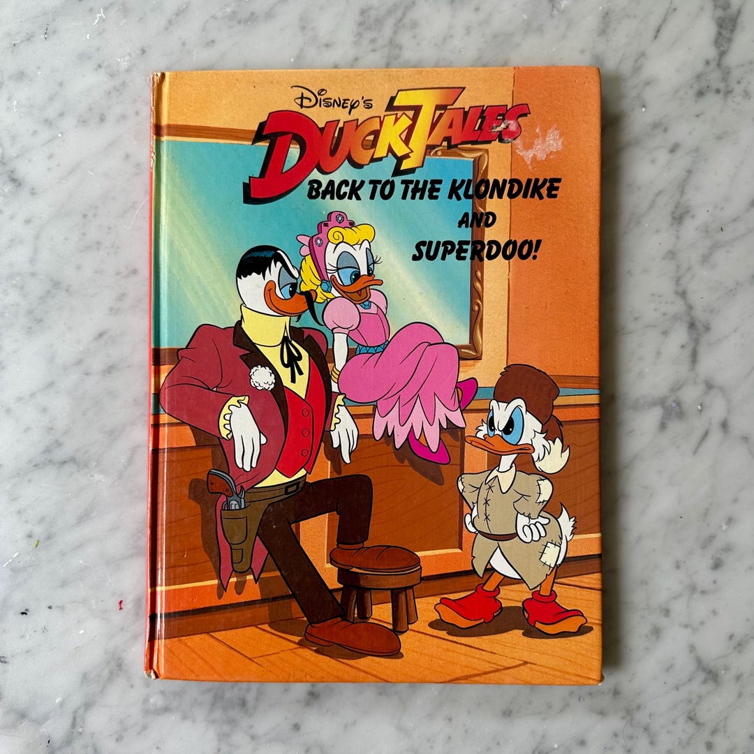 Vintage 1990 Ducktales “back to the Klondike & Superdoo” Hardback Book ...