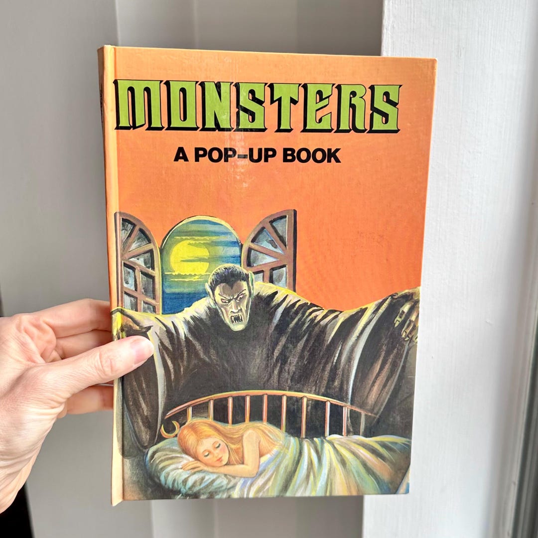 Vintage 1987 Monsters “A Pop-up Book” Ottemheimer Publishing - Etsy