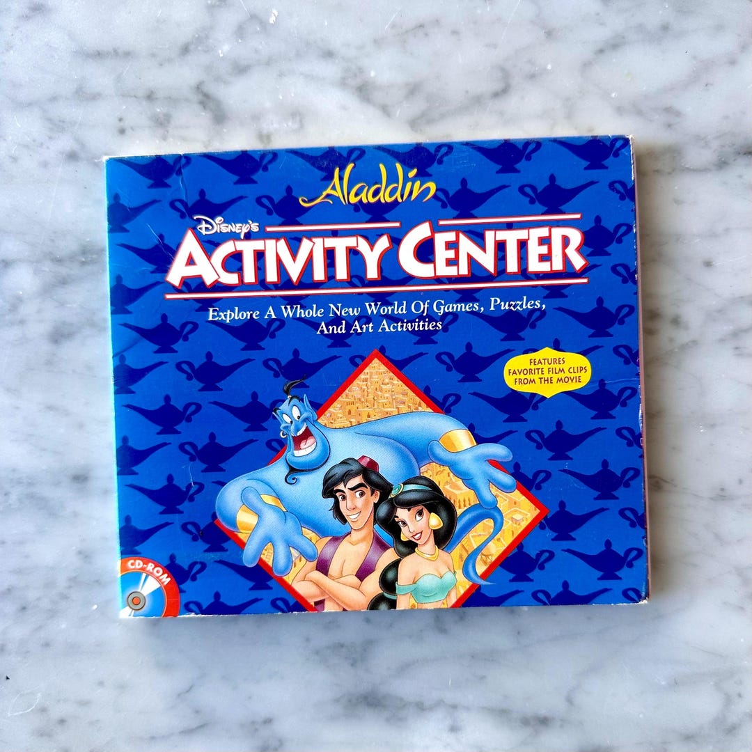 Vintage 1994 Disney’s Aladdin Activity Center CD-ROM - Etsy
