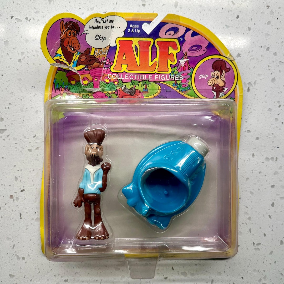Vintage 80’s ALF Collectible Figures “skip” in Original Package - Etsy