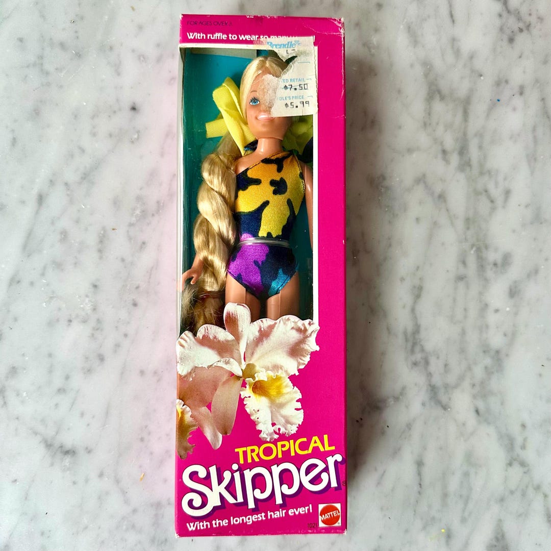 Vintage 1985 Mattel Tropical Skipper Doll “with the Longest Hair Ever ...