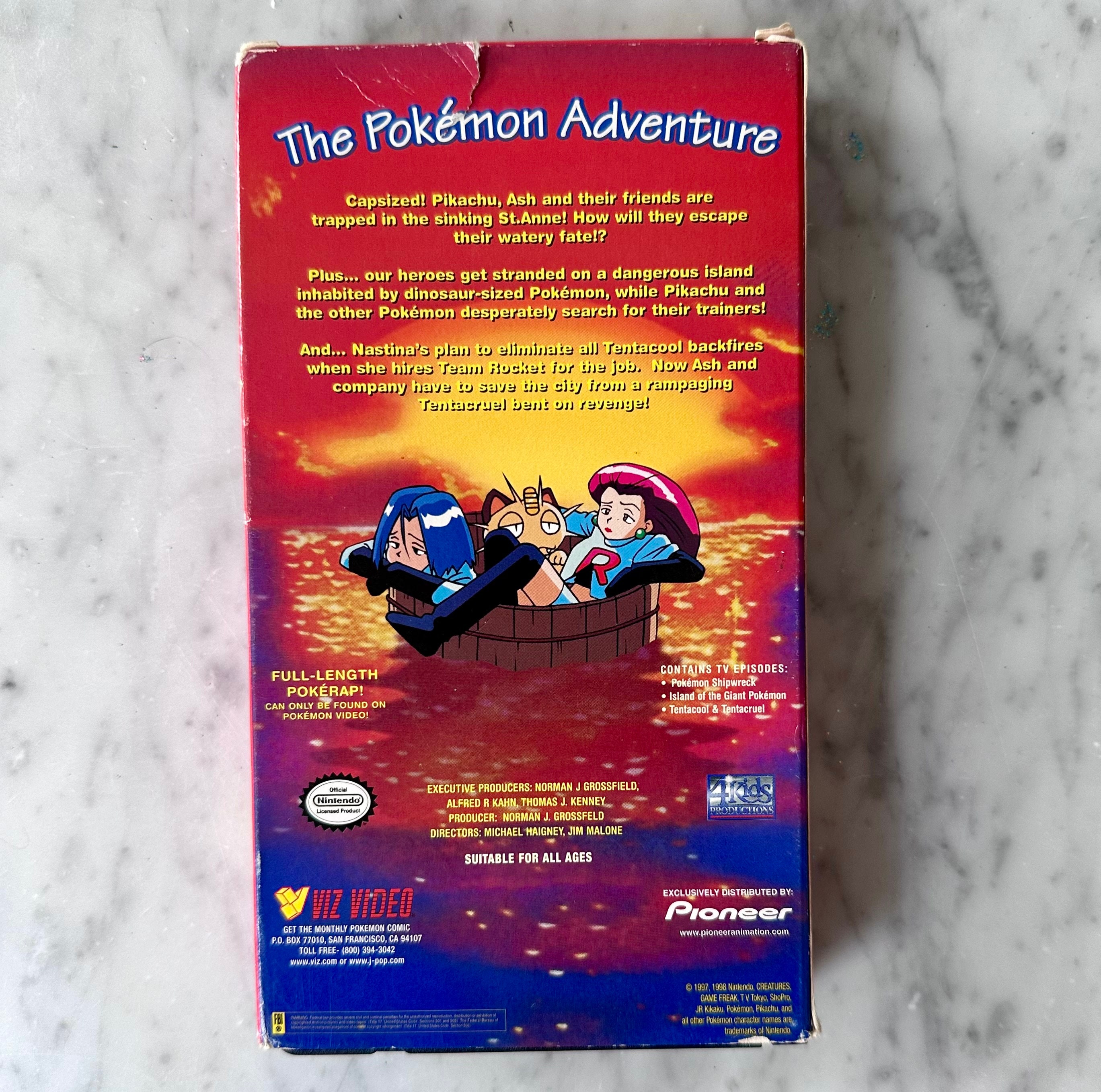 Vintage 1997 Pokémon Seaside Pikachu VHS Movie - Etsy