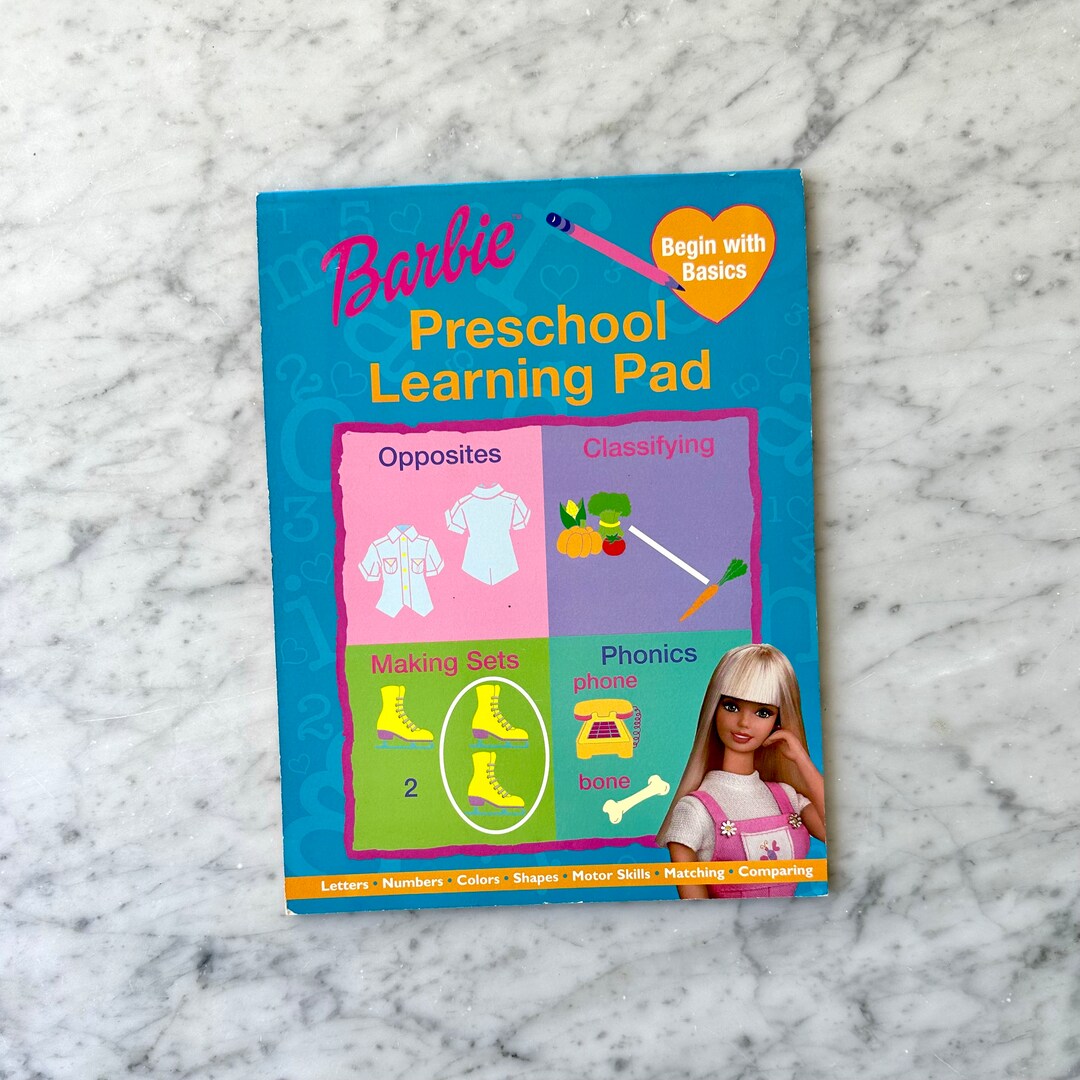 1999 Mattel Barbie Preschool Learning Pad - Etsy