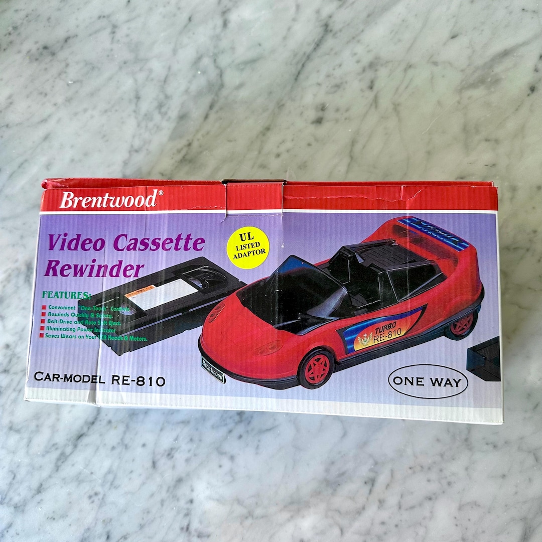 Vintage Brentwood Red Sports Car VHS Rewinder in Original Box. in New ...