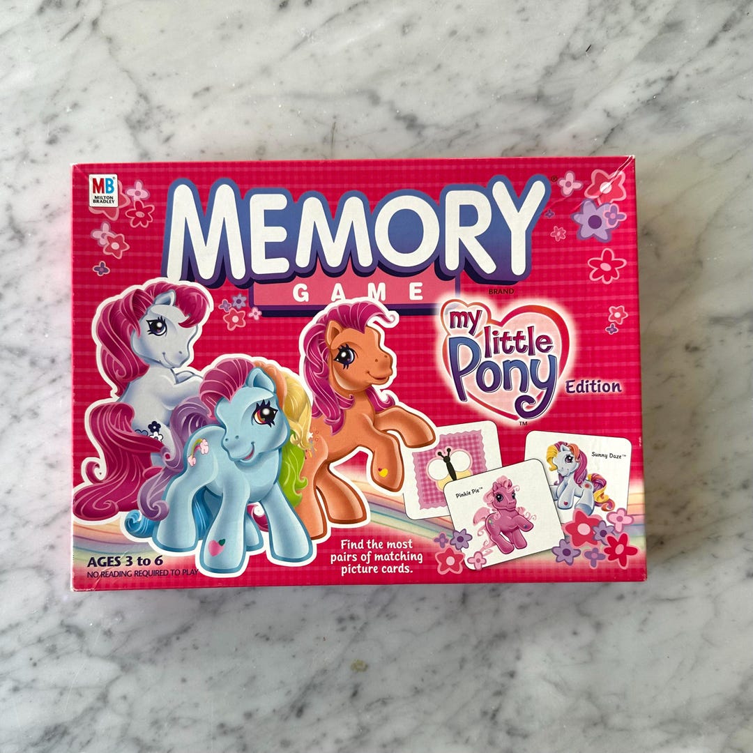 Vintage 2003 Hasbro My Little Pony Memory Game PLEASE READ - Etsy