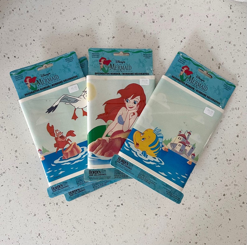 Vintage the Little Mermaid Wallpaper Border - Etsy Australia