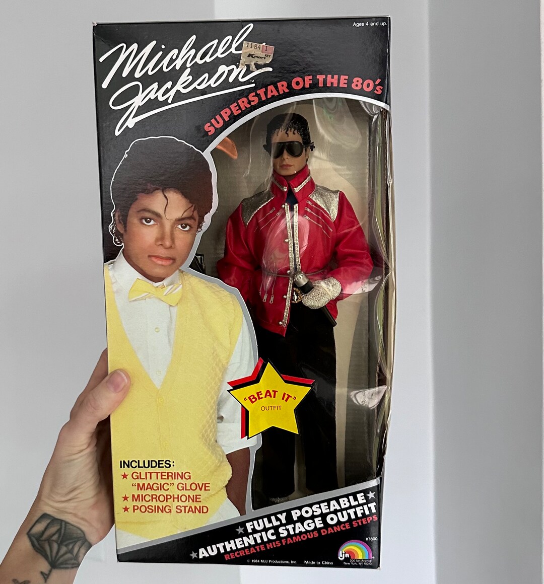 Vintage 1984 Michael Jackson Beat It Doll In Box Etsy
