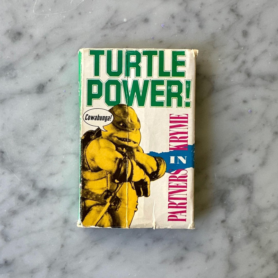 Vintage 1990 TMNT Turtle Power Cassette Single - Etsy