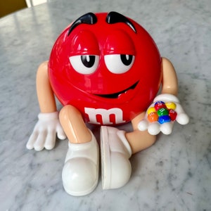 2013 Red Plastic M and M Figure Container - Etsy