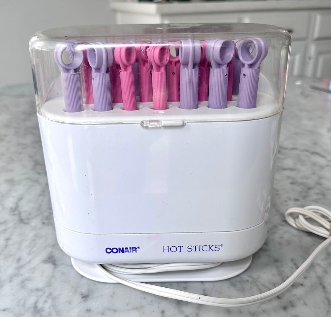 Vintage 1986 Conair Hot Sticks Set of 20 Hair Curlers - Etsy