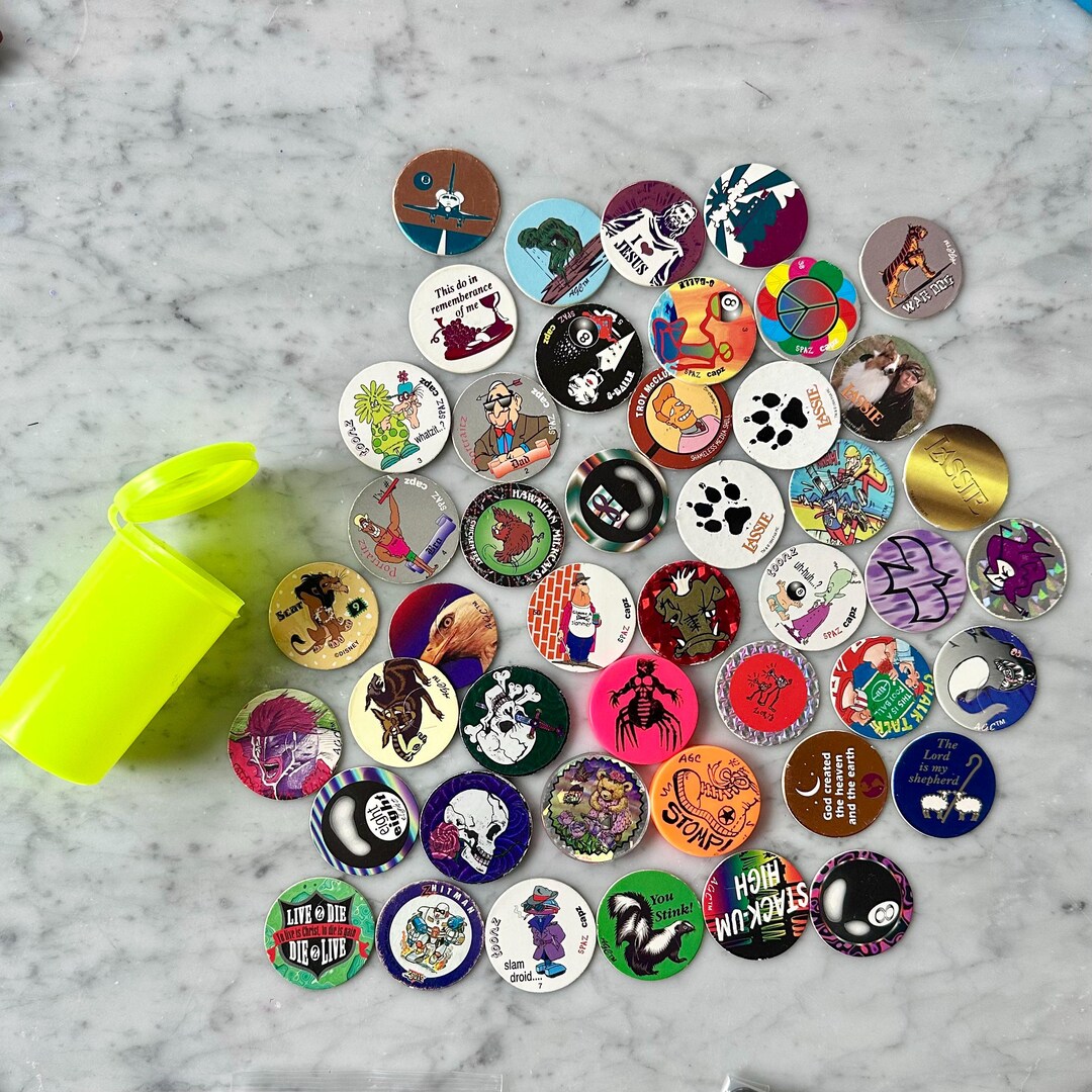Vintage 90’s POG Collections Tube Slammers and Pogs - Etsy
