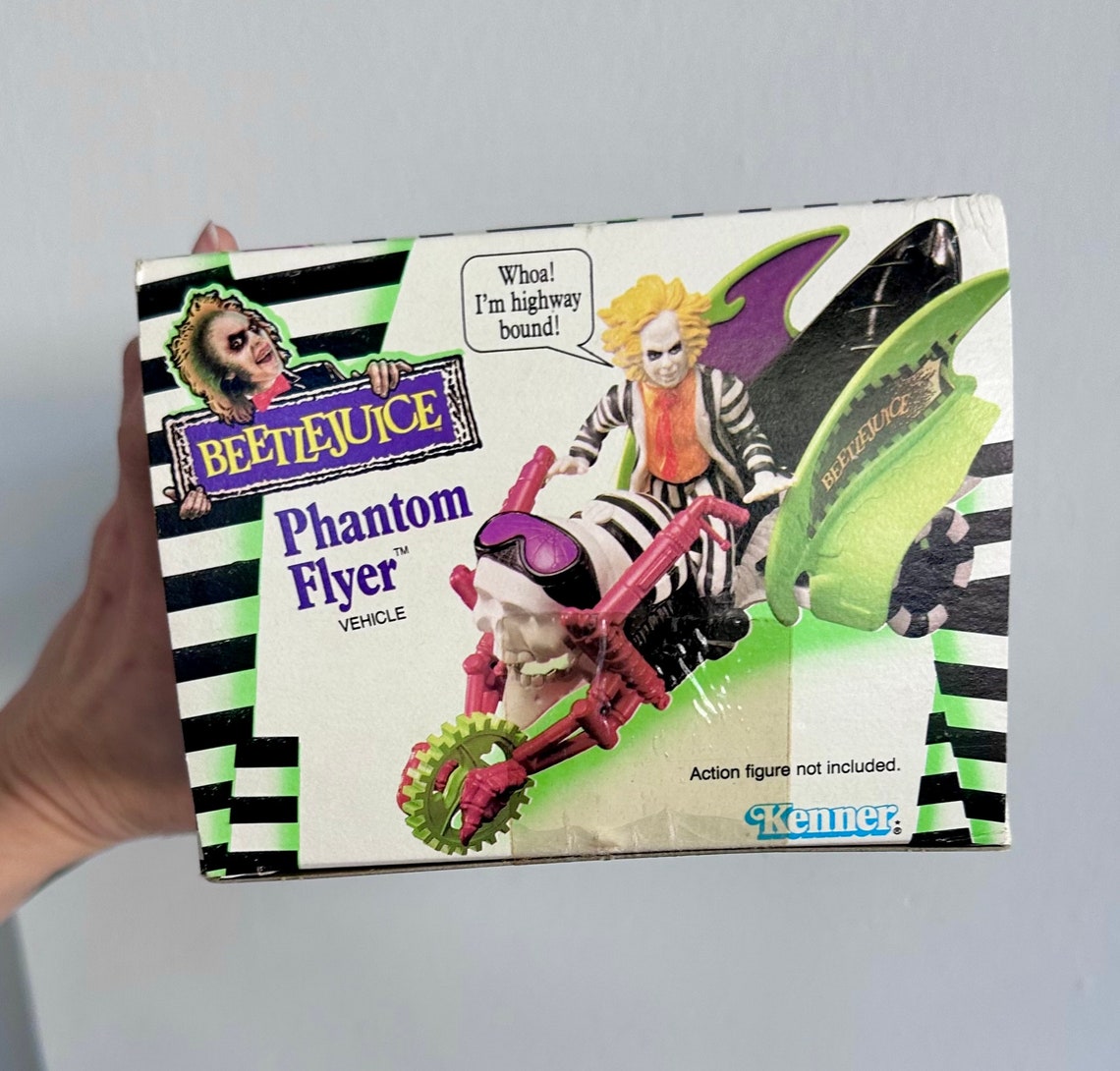Vintage 1989 Tim Burton Beetlejuice Phantom Flyer Car New in Box - Etsy