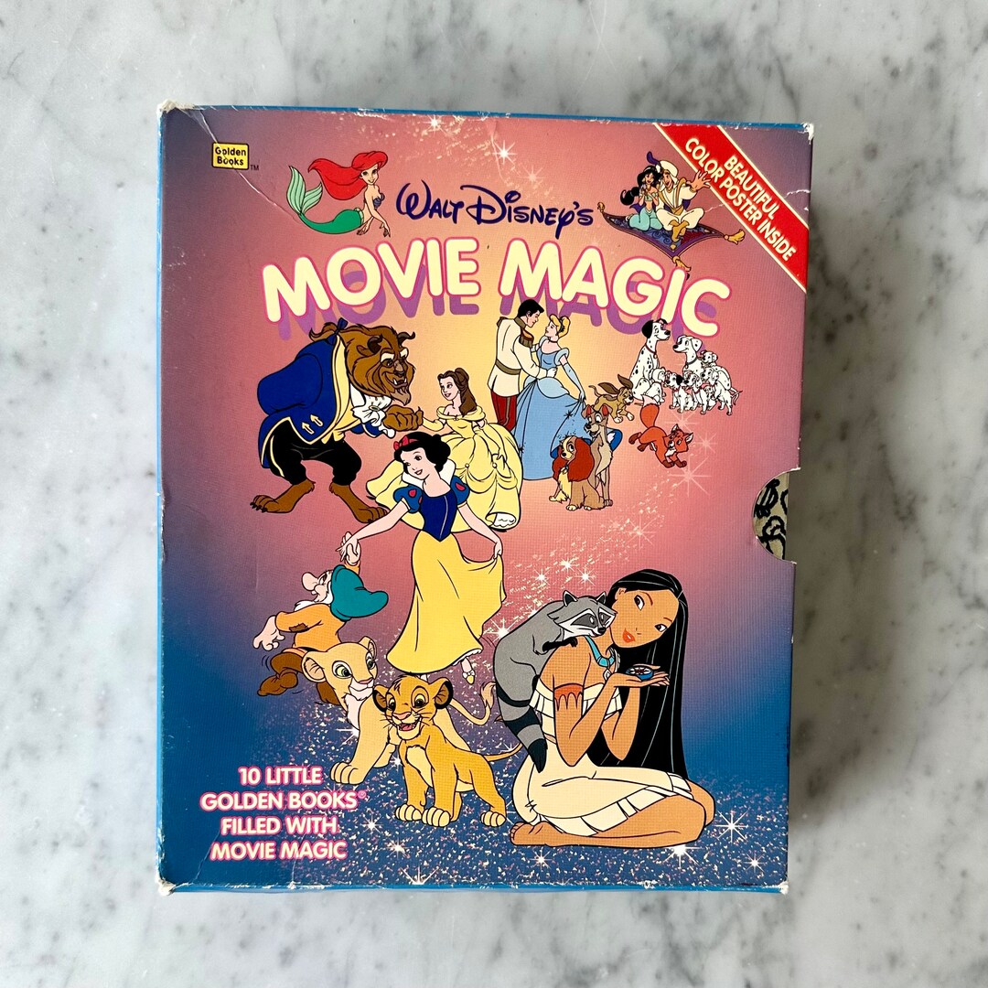 Vintage 1995 Walt Disneys Movie Magic Golden Book Set - Etsy