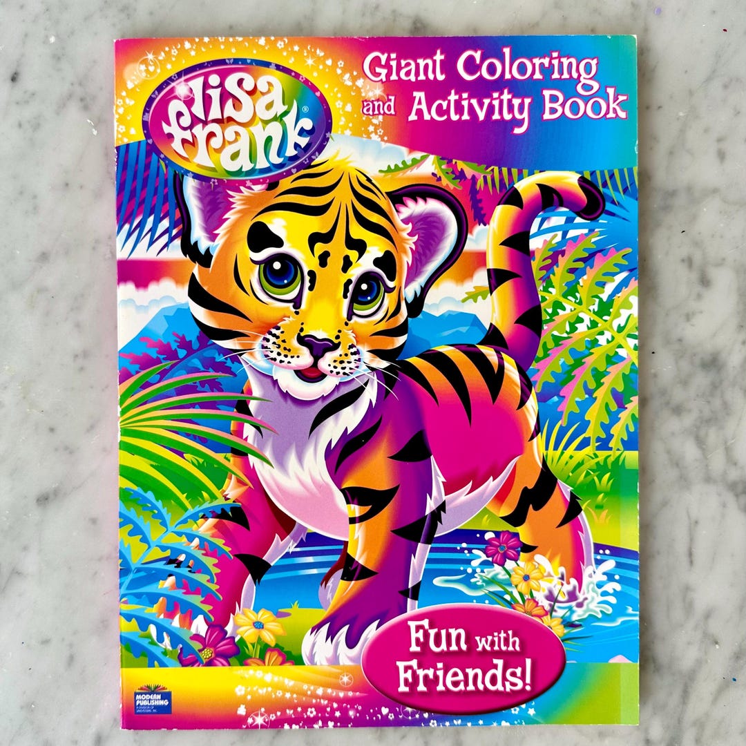 Lisa Frank Giant Coloring & Activity Book, Like New - Etsy