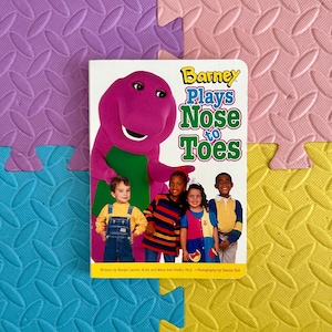 1996 Barney Plays Nose to Toes Board Book - Etsy
