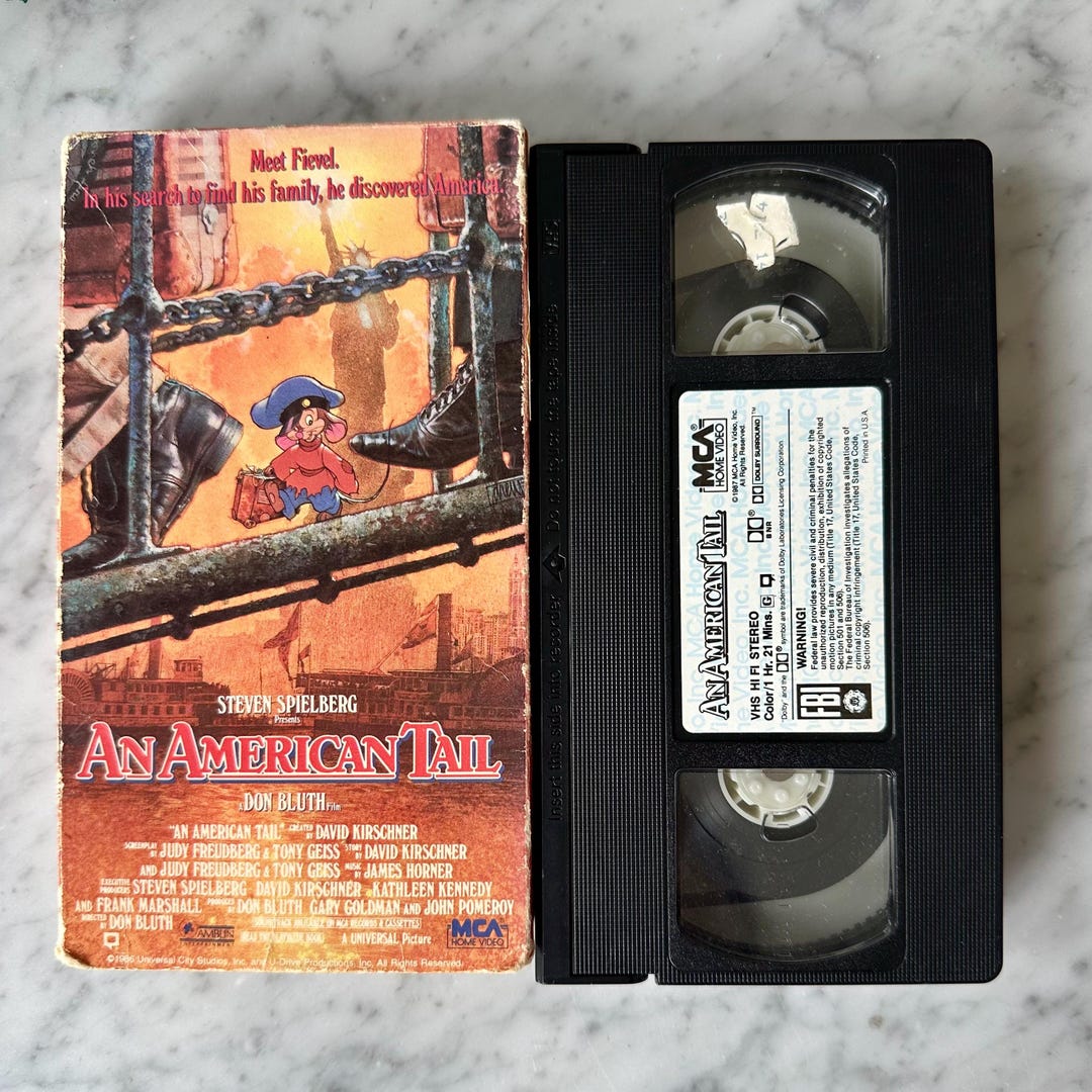 Vintage an American Tail Feivel VHS - Etsy