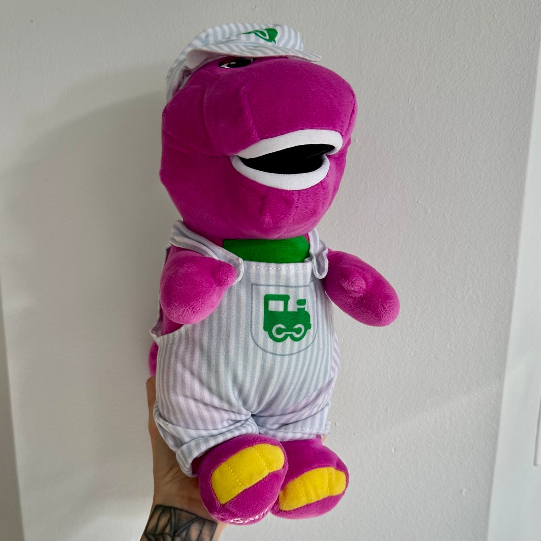 Fisher Price Train Conductor Barney Plush 12 - Etsy