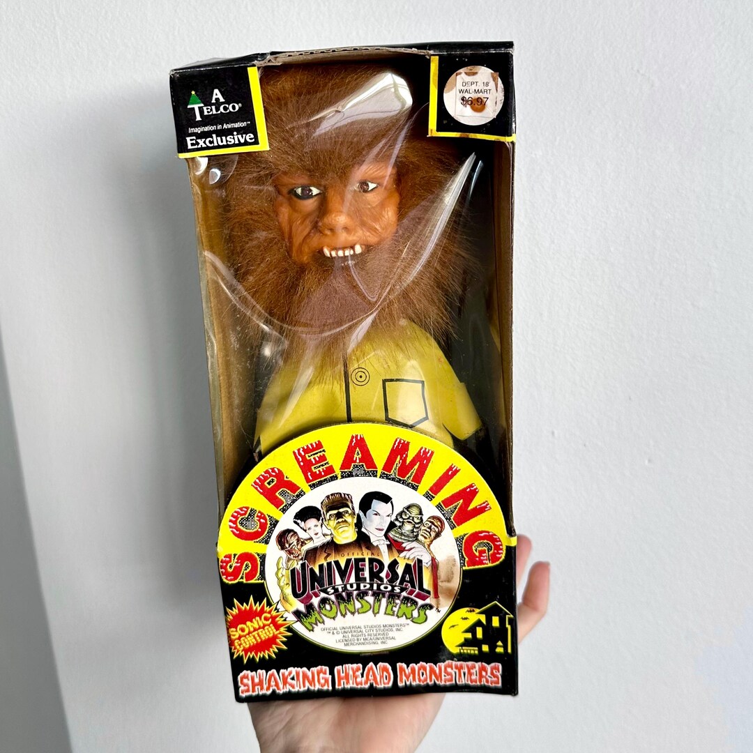 Vintage 1992 Telco Universal Monsters Shaking Head Monsters “wolfman ...