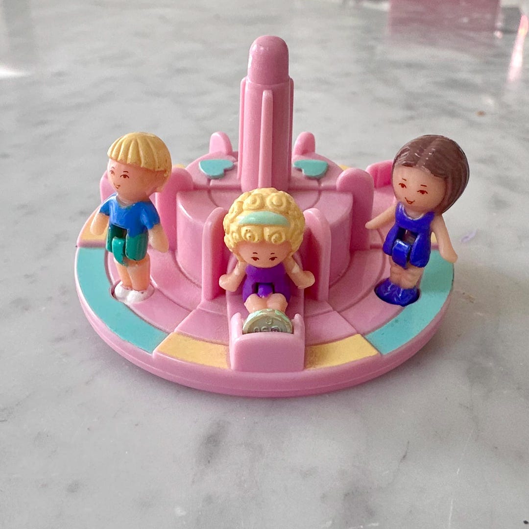 Vintage 1993 Polly Pocket Merry Go Round Pals 3 Dolls - Etsy