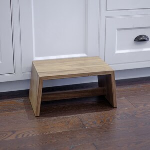 Solid Wood Modern Step Stool - Etsy