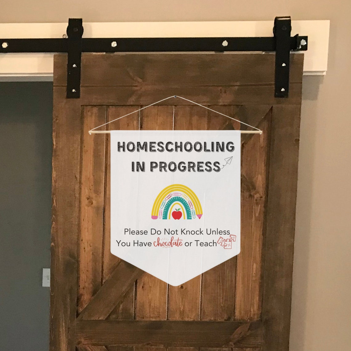 Personalized Homeschool Sign I Custom Homeschool Pennant I Homeschool ...