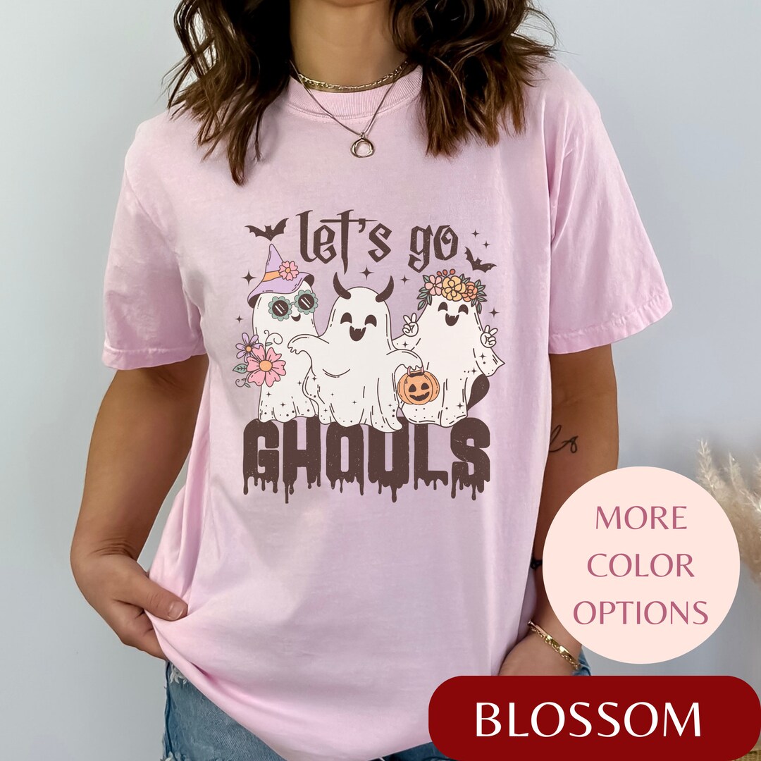 Lets Go Ghouls Halloween Tshirt I Ghost Halloween Shirt I Unisex Tshirt ...