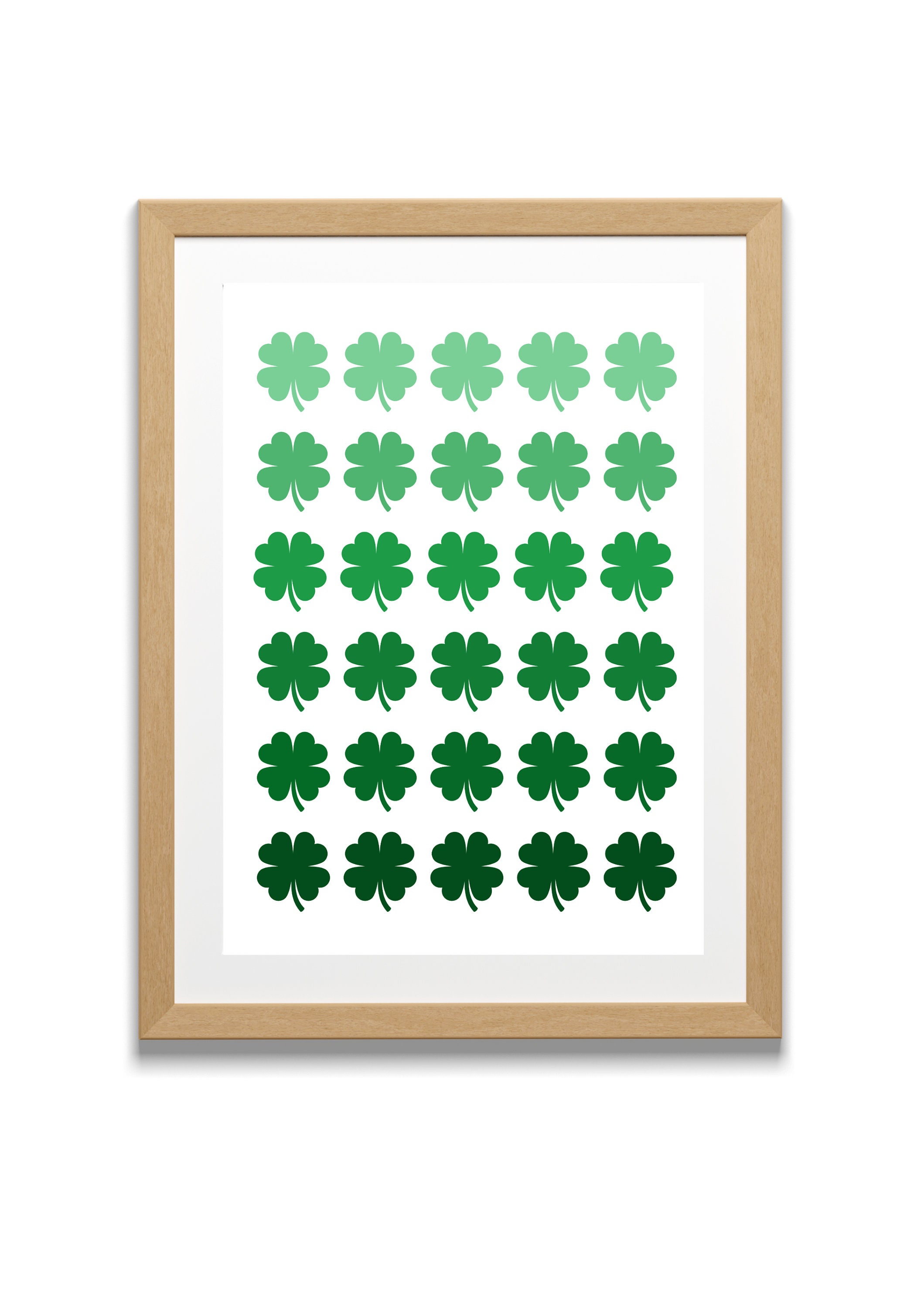 4 Leaf Clover St. Patrick's Day Printable, Clover Prints Digital ...