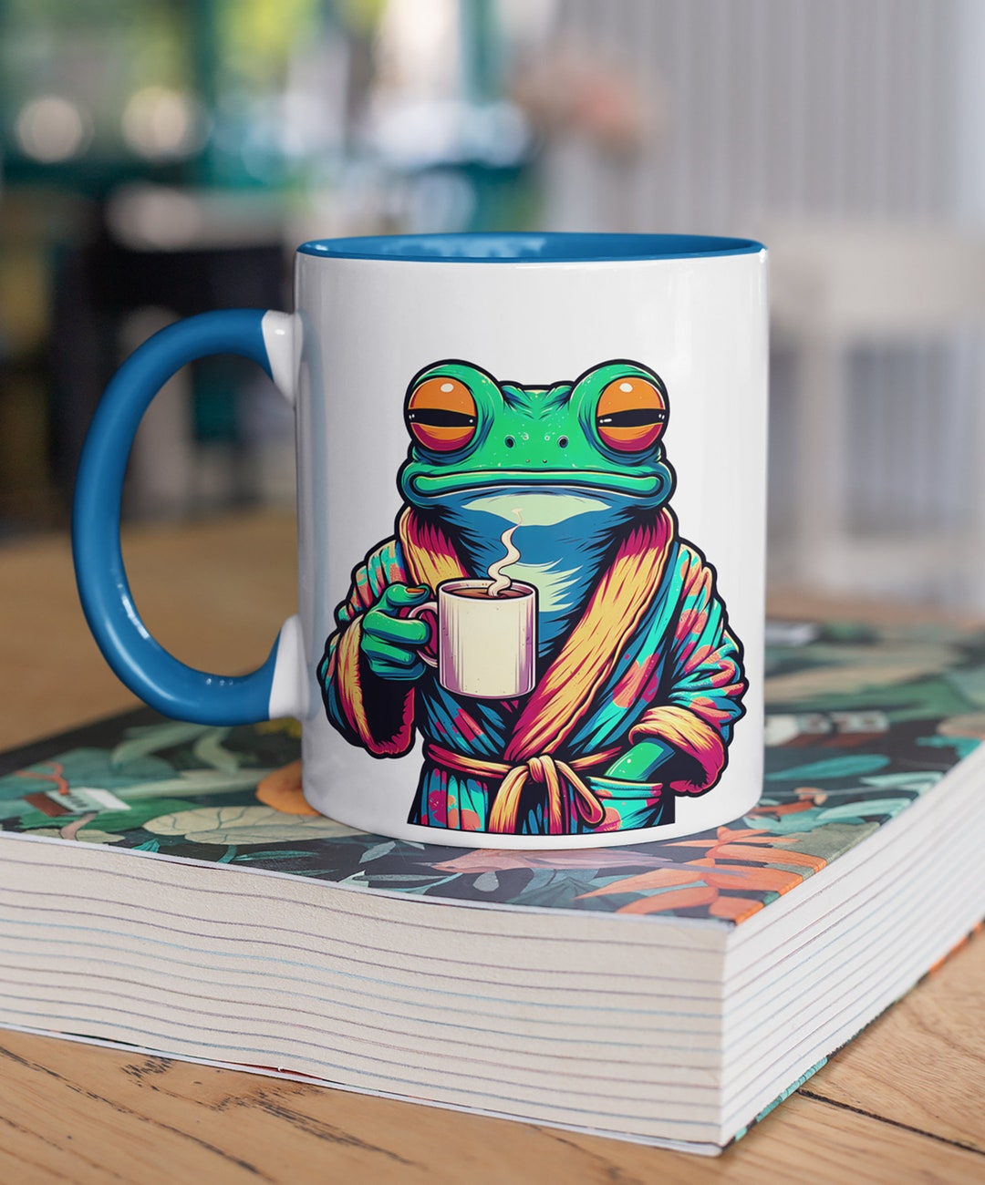 Unimpressed Frog Coffee Mug: Sip With Sarcasm and Style Frog Coffee Mug ...