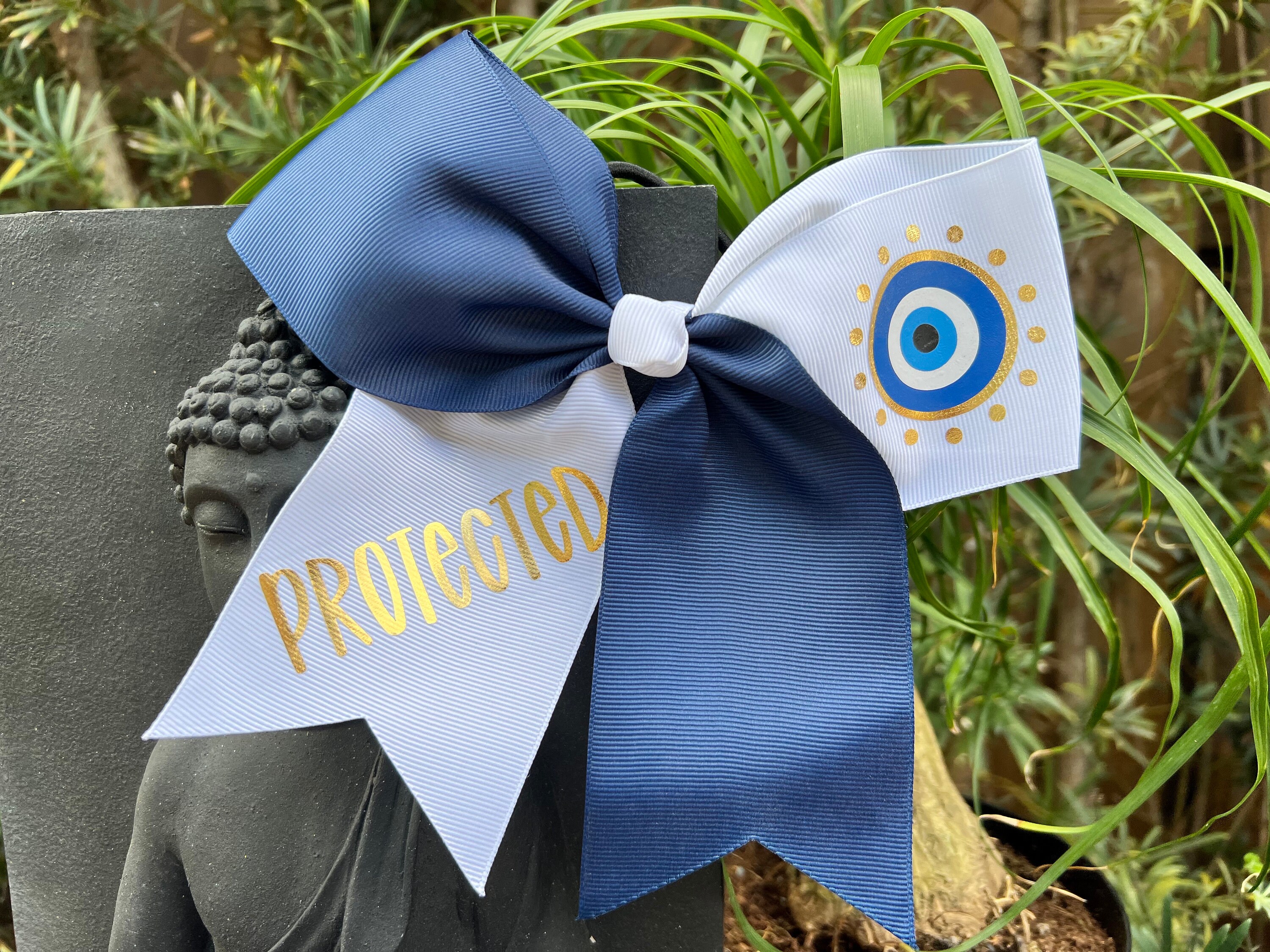 Evil Eye Hair Bow Turkish Evil Eye Evil Eye Bow Santorini - Etsy