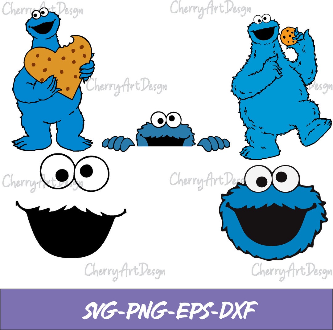 Cookie Monster SVG Bundle, Elmo Svg, Cookie Svg, Cookie Monster Cricut ...