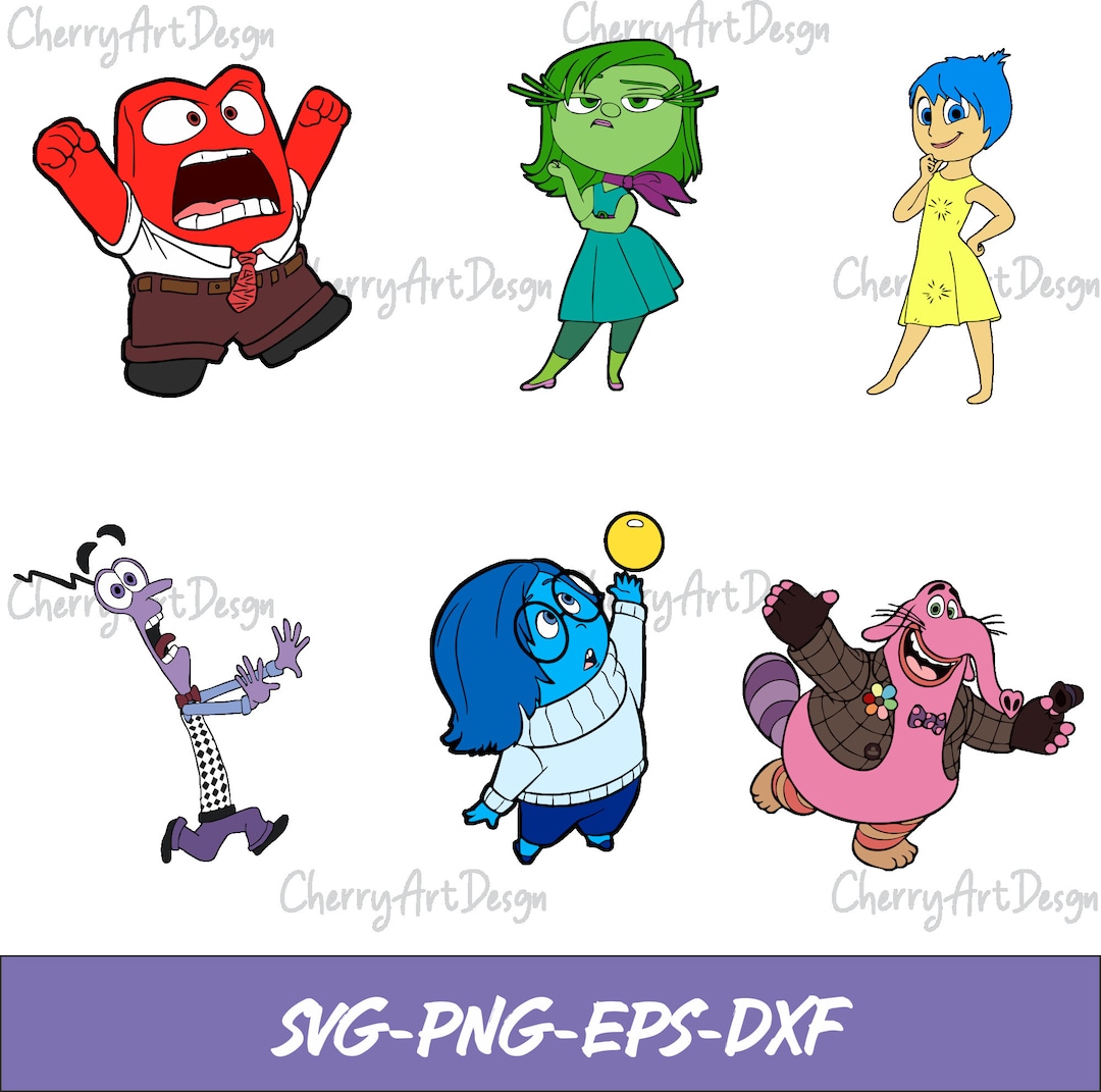 Svg Bundle File - Vector Files - SVG for Cricut - Joy, Sadness, Anger ...
