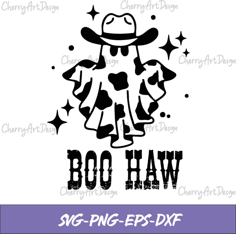 Boo Haw Svg, Cowboy Ghost Svg, Halloween Svg, Funny Halloween Shirt Svg ...