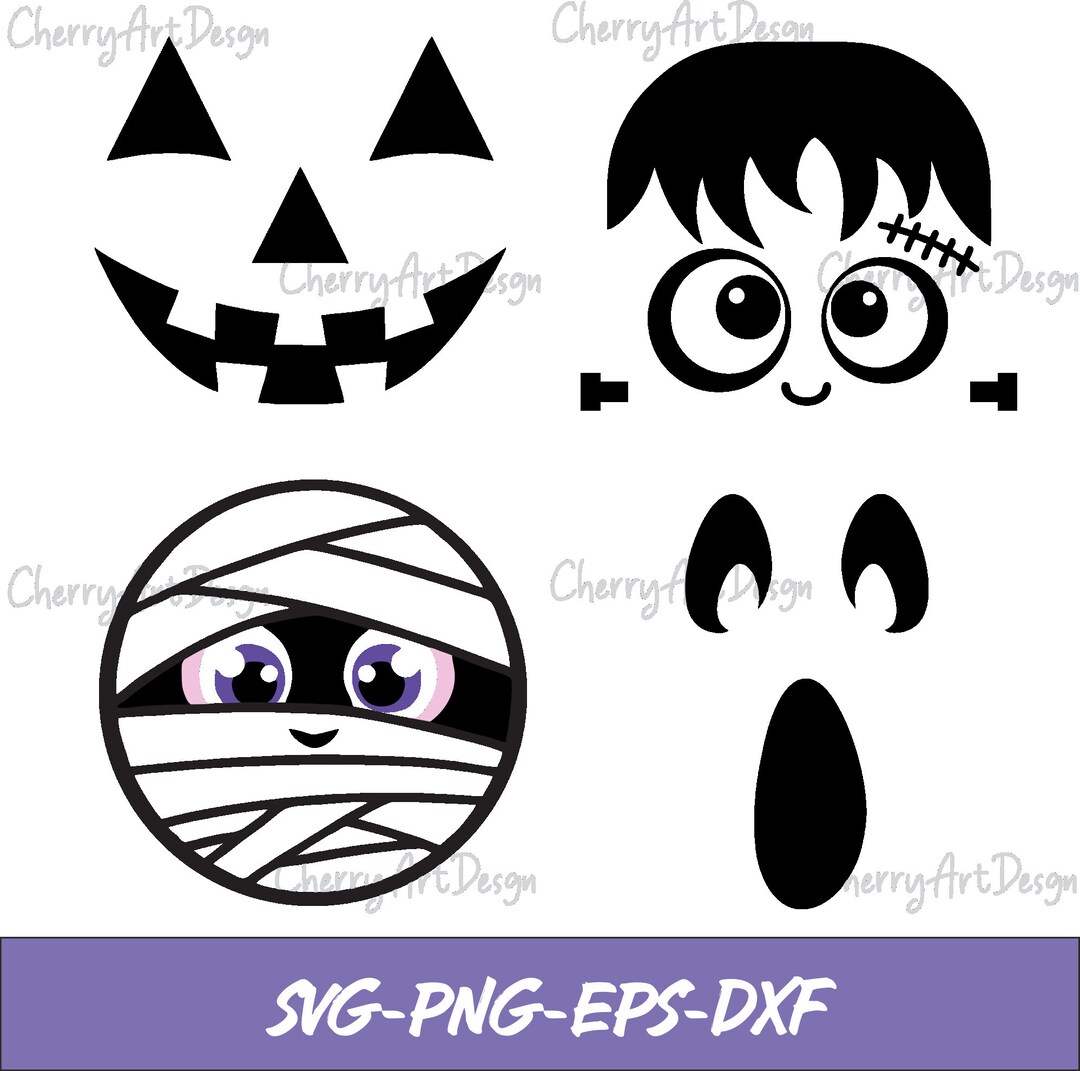 Halloween Character SVG, Horror Character Frankenstein SVG, Cute Horror ...