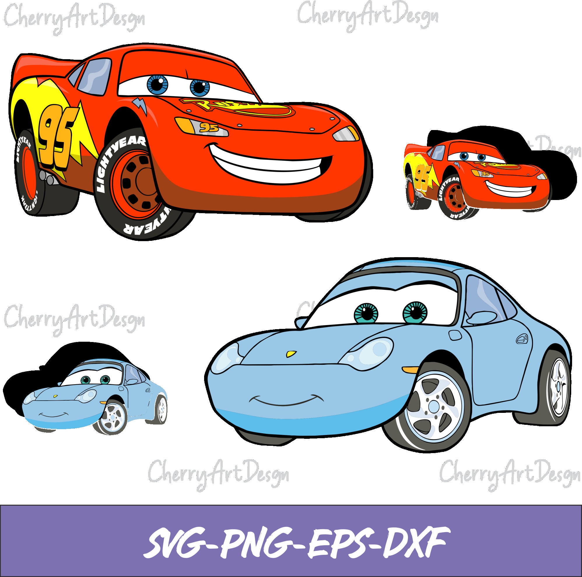 Cars Svg, Lightning Svg, Layered SVG Bundle, Cars Svg, Lightning Svg ...