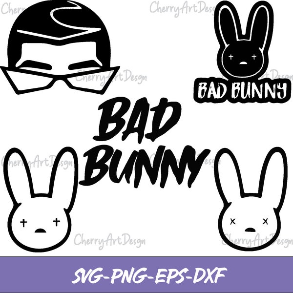 El Conejo Malo Svg - Etsy
