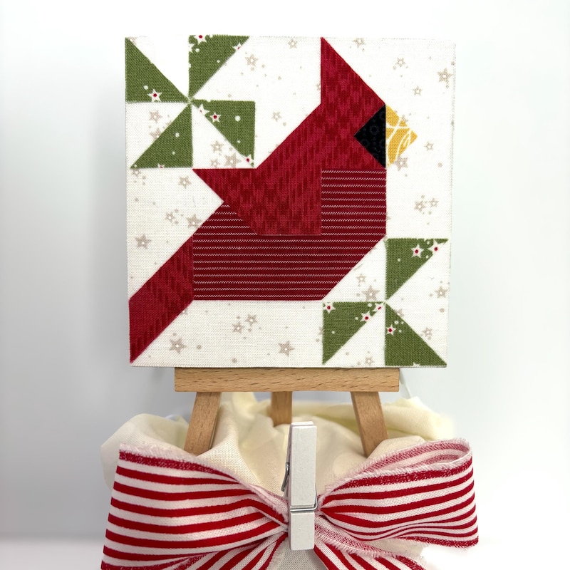 Cardinal Quilt Block - Etsy