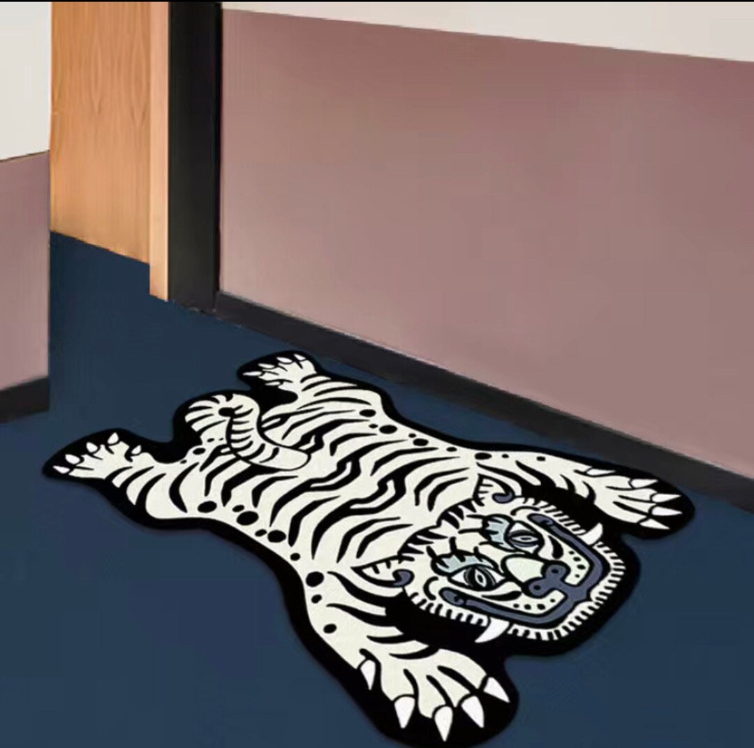 1pc Tiger Carpet for Living Room Bedroom Cute Cartoon Tiger - Etsy