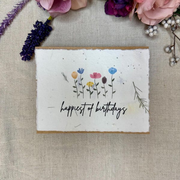 Handmade Plantable Card - Etsy