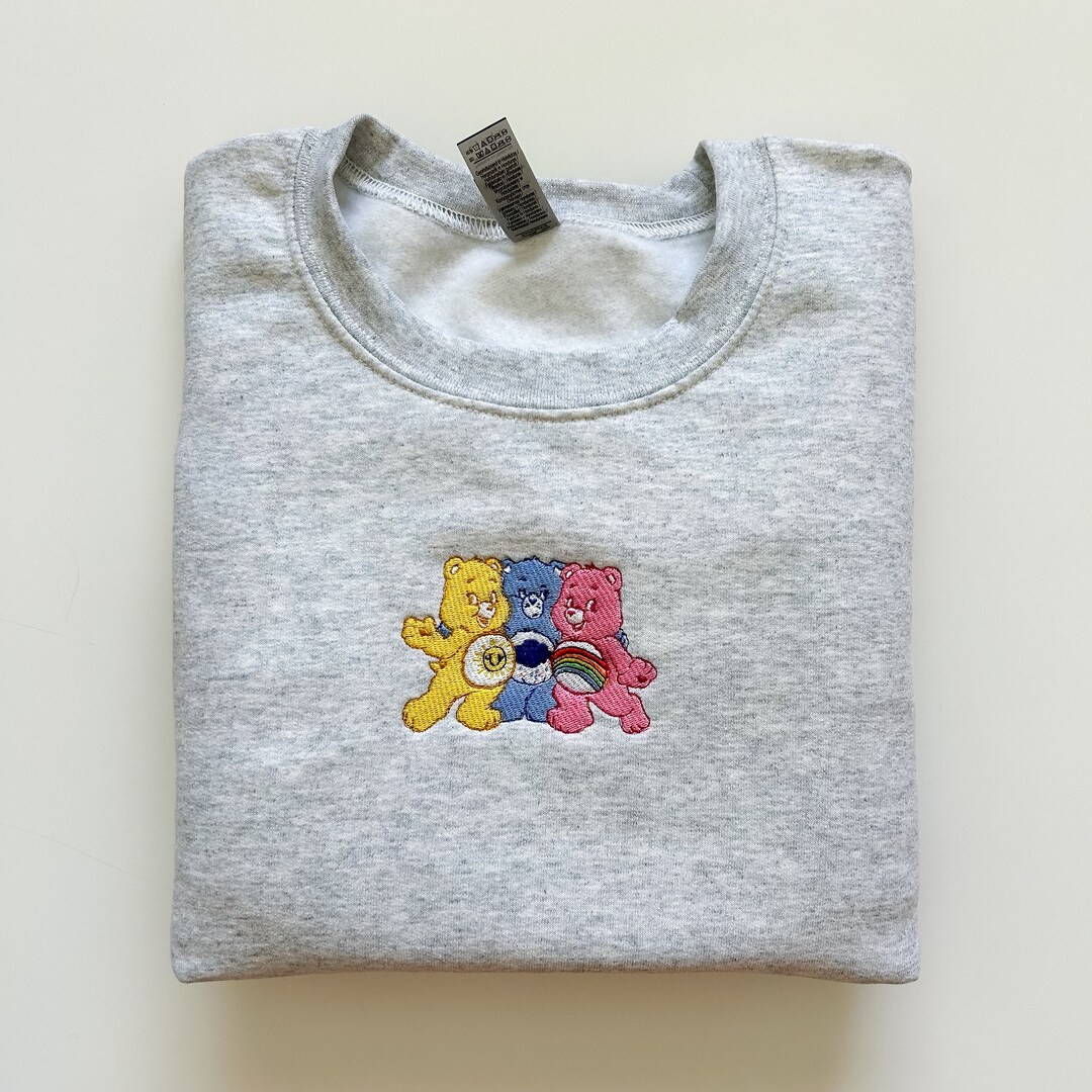 Embroidered Sweater, Embroidered Care Bear Sweatshirt, Care Bear ...