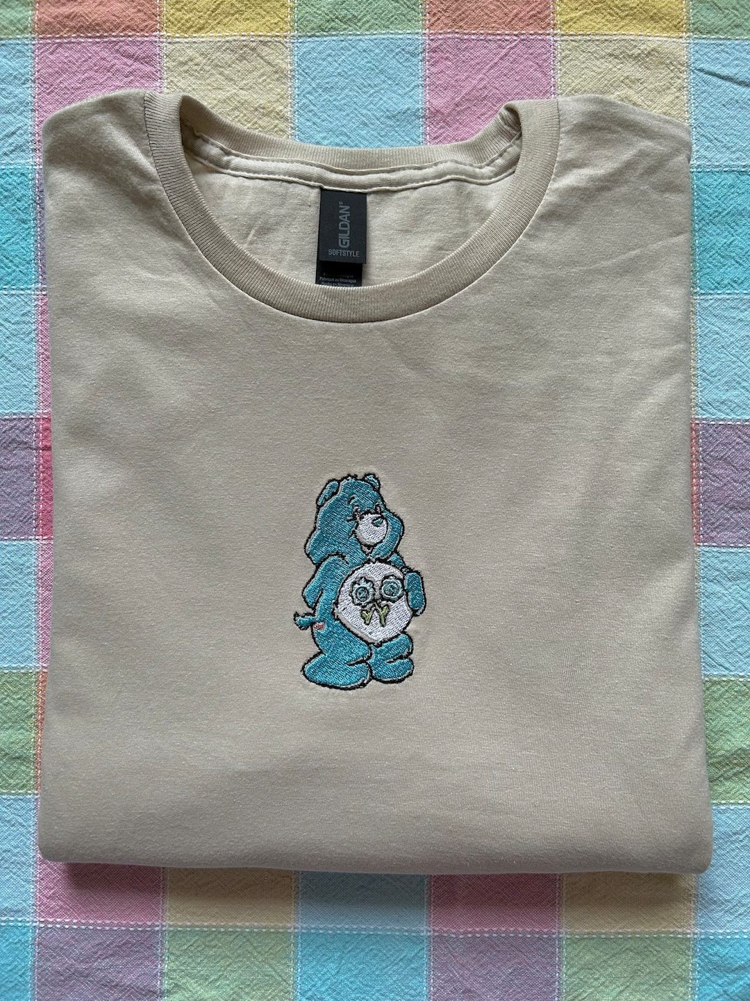 Care Bear Embroidered T Shirt, Care Bear Shirt, Care Bear Clothing ...
