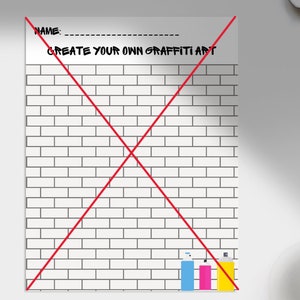 Create Your Own Graffiti Worksheet - Etsy