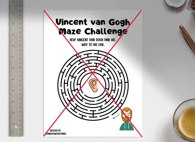 Vincent Van Gogh Maze - Etsy