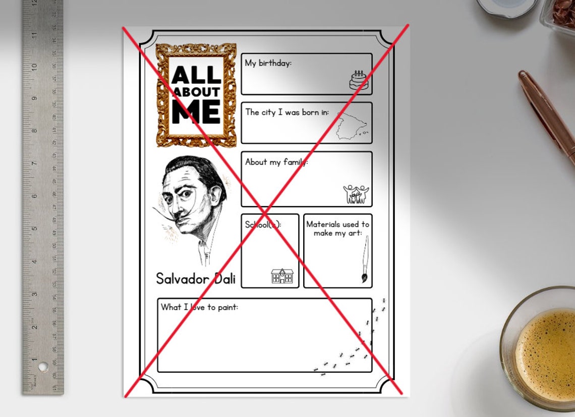 All About Me: Salvador Dali - Etsy