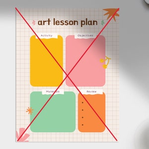 Pastel Organic Art Lesson Plan - Etsy